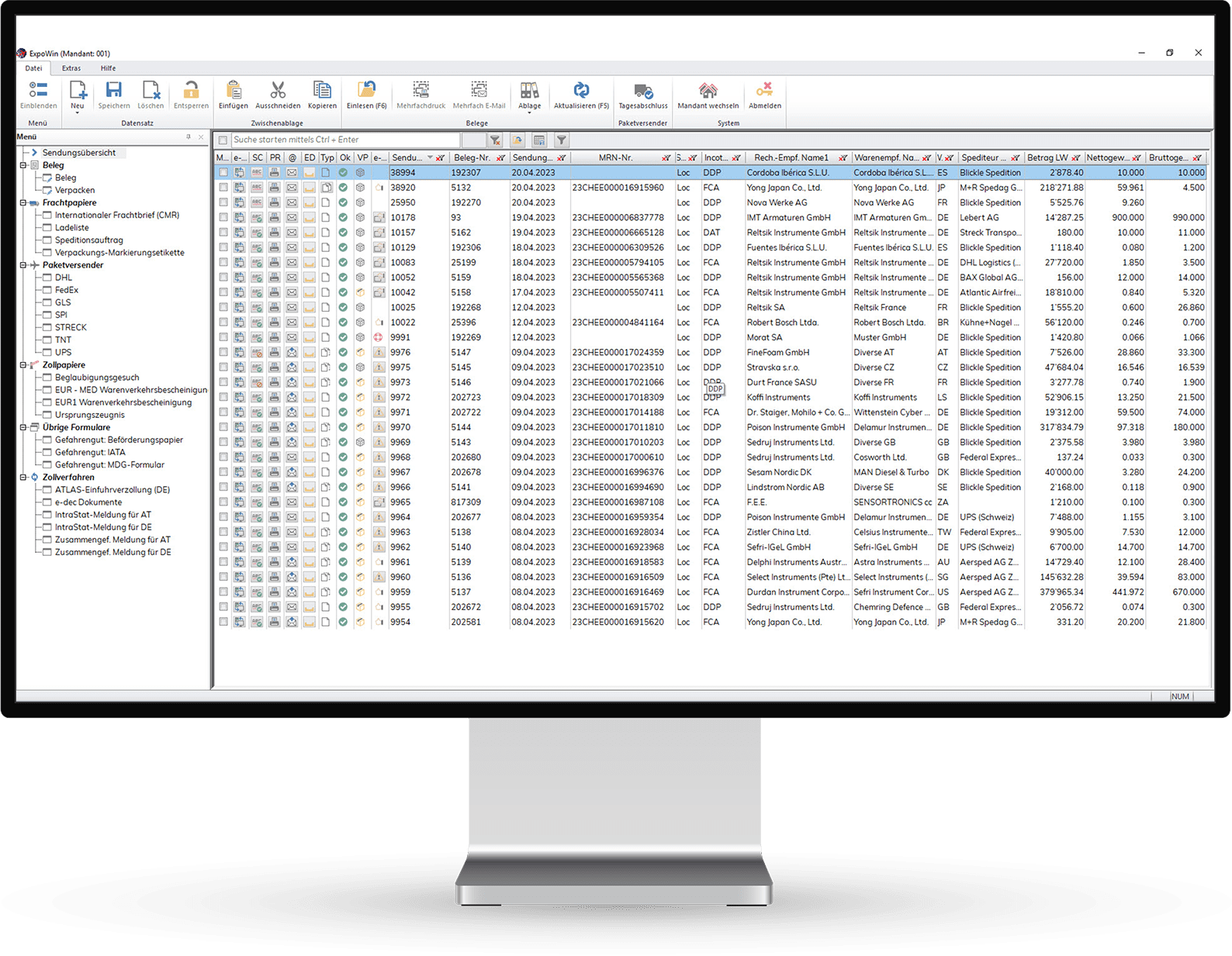 ExpoWin - Software für die effiziente Zoll- & Export­ab­wick­lung